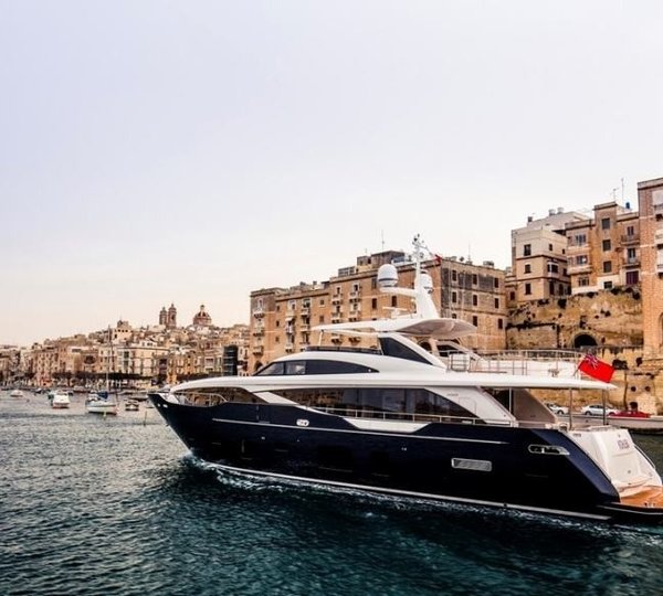 Eagerly awaited launch of first Princess 30M Superyacht — Yacht Charter ...